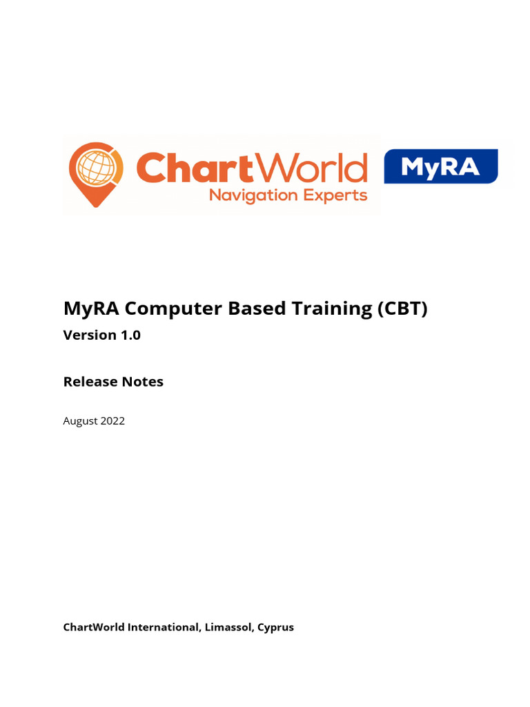 CW ReleaseNotes MyRA CBT V.1.0 | PDF | Computer File | System Software