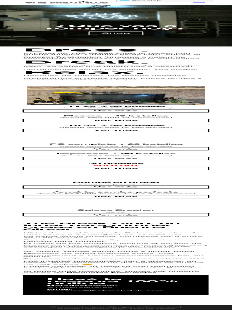 The Break Club Si, Ese Lugar para Romper Cosas! | PDF