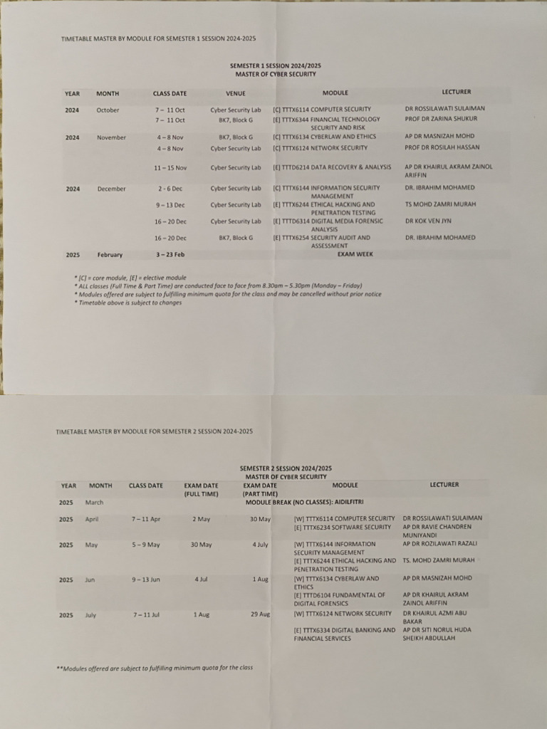 10 Jadual Pengajian Pdf
