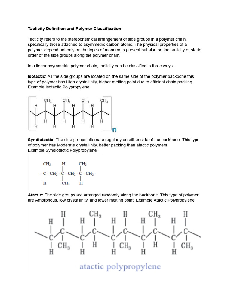 Concept of Polymers-1 | PDF | Chemical Bond | Intermolecular Force