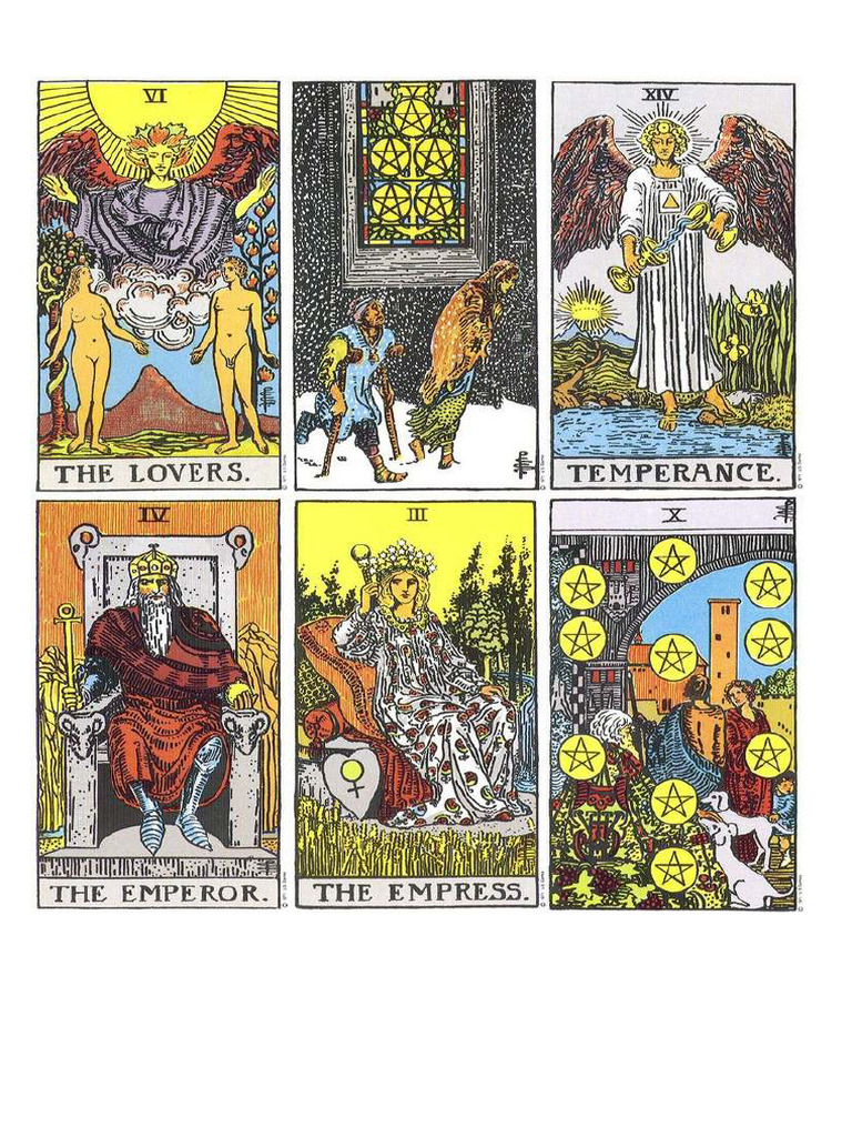 Rider Waite Tarot Cards Printable | PDF