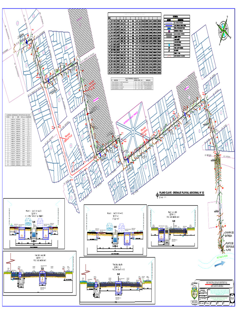 Plano Clave Drenaje Pluvial A0 | PDF