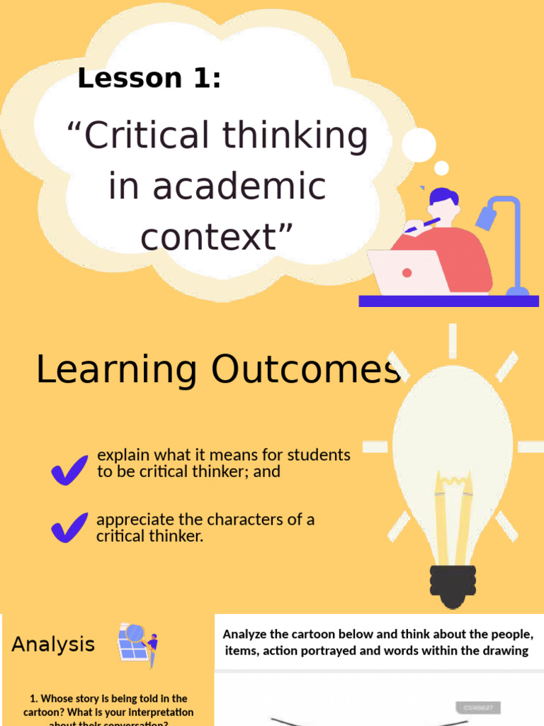 Ico 1 PPT Presentation | PDF | Critical Thinking | Thought