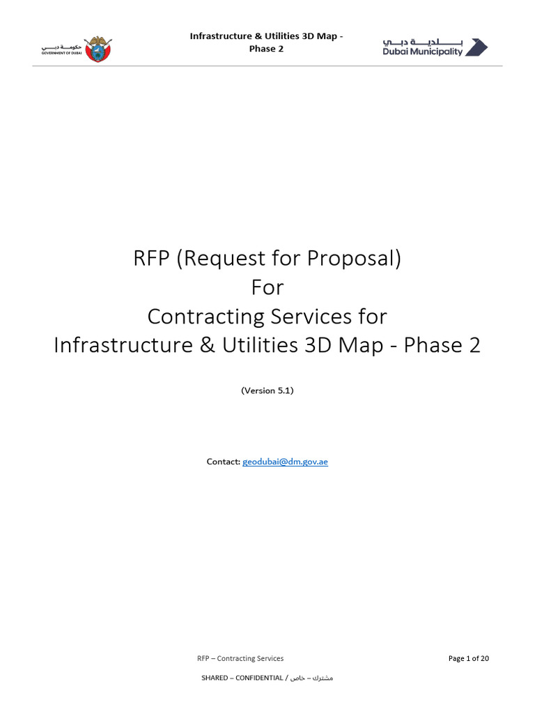 New RFP - Infrastructure Utilities 3D Map Phase 2 - v6.1 | PDF ...