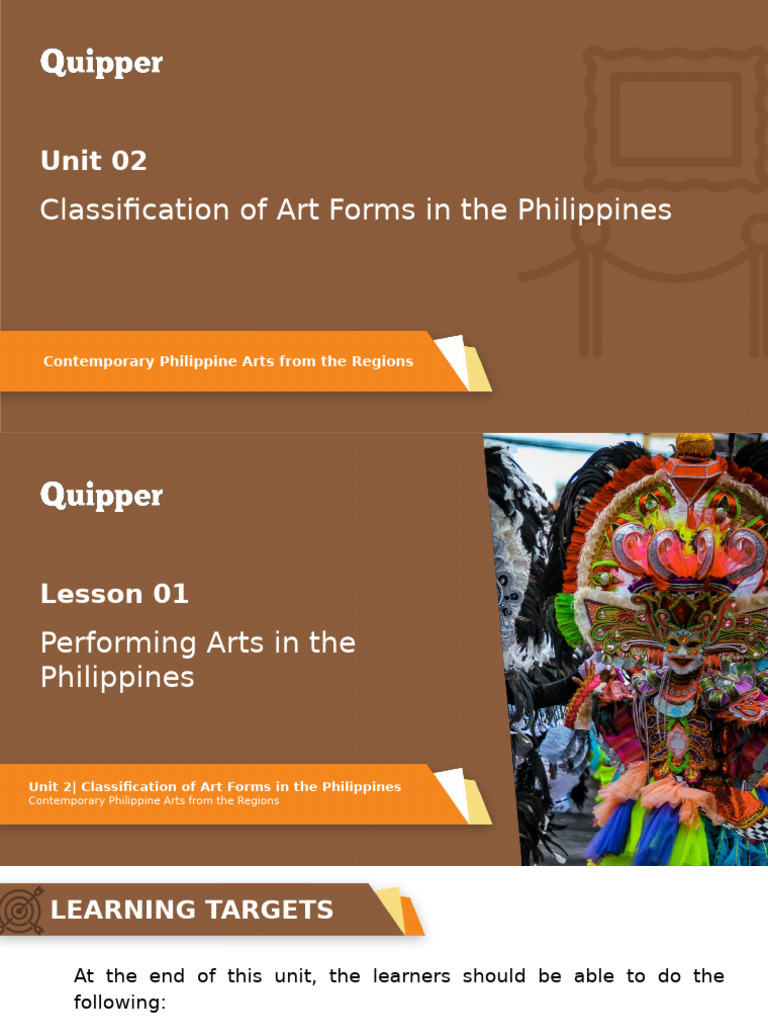 CPAR 11 12 Q1 02 Classification of Art Forms PS 1 | PDF | Performing Arts