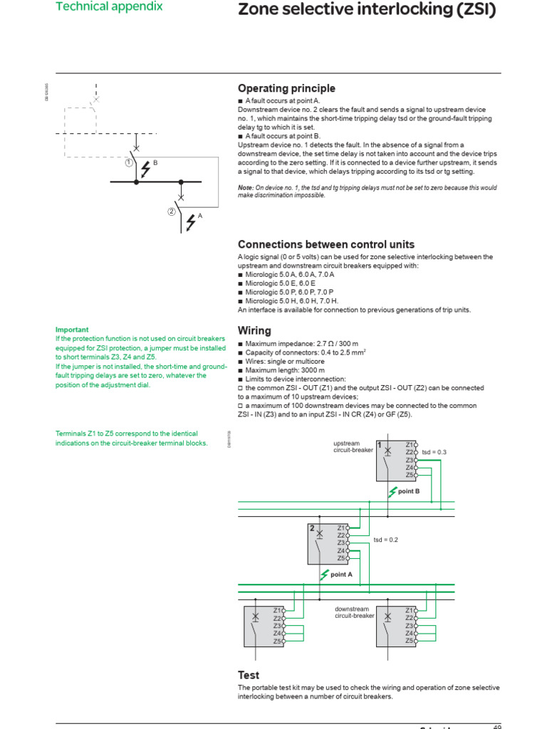 Zone Selective Interlocking Masterpact NT and NW (1) | PDF | Electrical ...