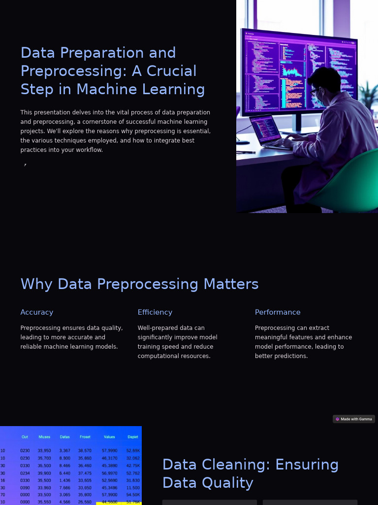 Data Preparation and Preprocessing A Crucial Step in Machine Learning | PDF | Machine Learning ...