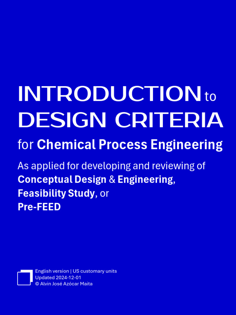 Introduction To Design Criteria For Chemical Process Eng 1733421070 | PDF | Risk | Pump