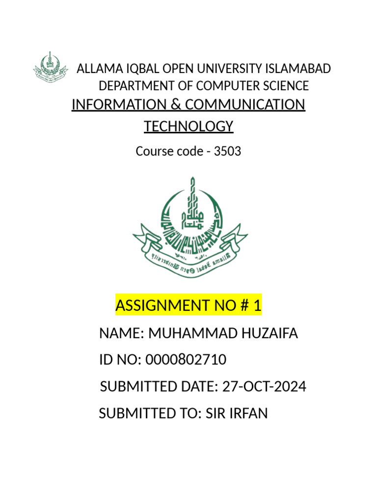ICT | PDF | Central Processing Unit | Random Access Memory