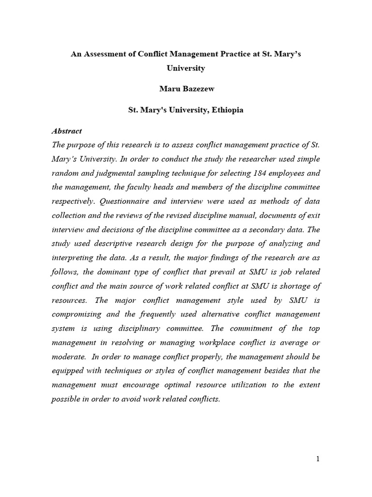 Maru Bazezew | PDF | Employment | Disciplines