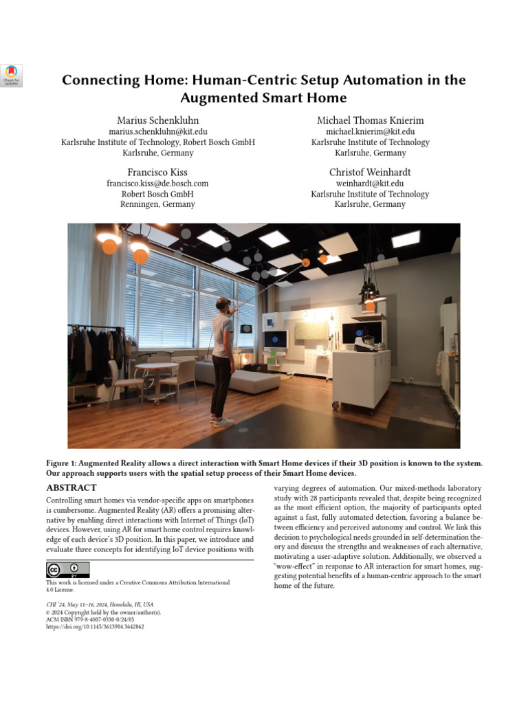 Connecting Home: Human-Centric Setup Automation in The Augmented Smart ...