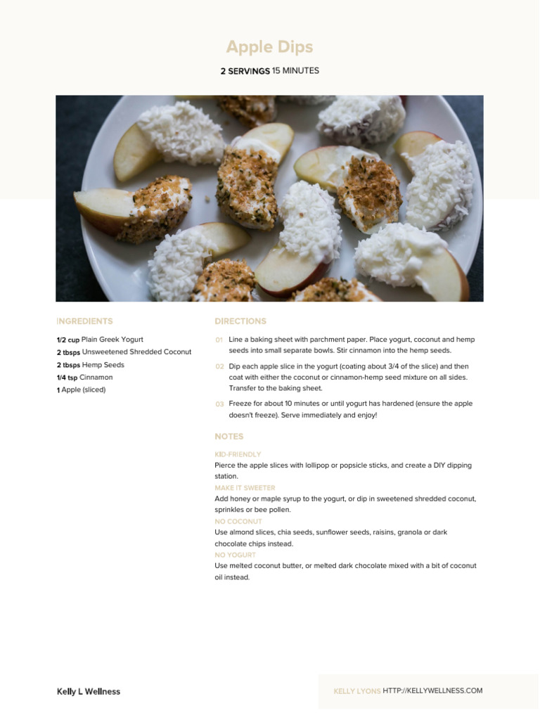 Apple Dips | PDF