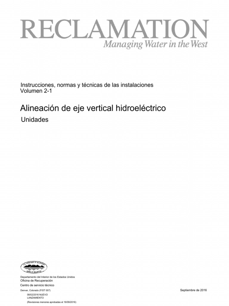 Alignment of Vertical Shaft Hydro Units (ESPAÑOL) | PDF | Rodamiento ...