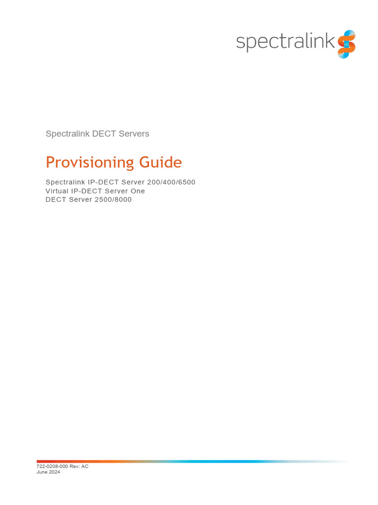 DECT Provisioning Guide 722-0208-000_AC 1 | PDF | Copyright | File ...
