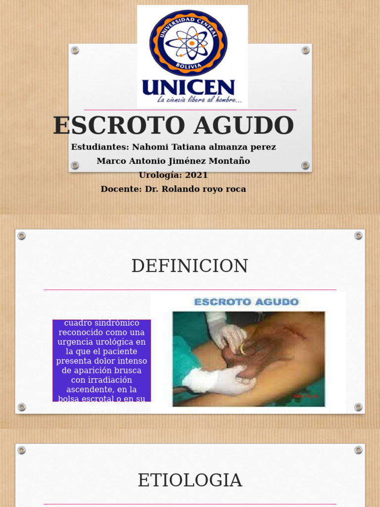 Escroto Agudo | PDF