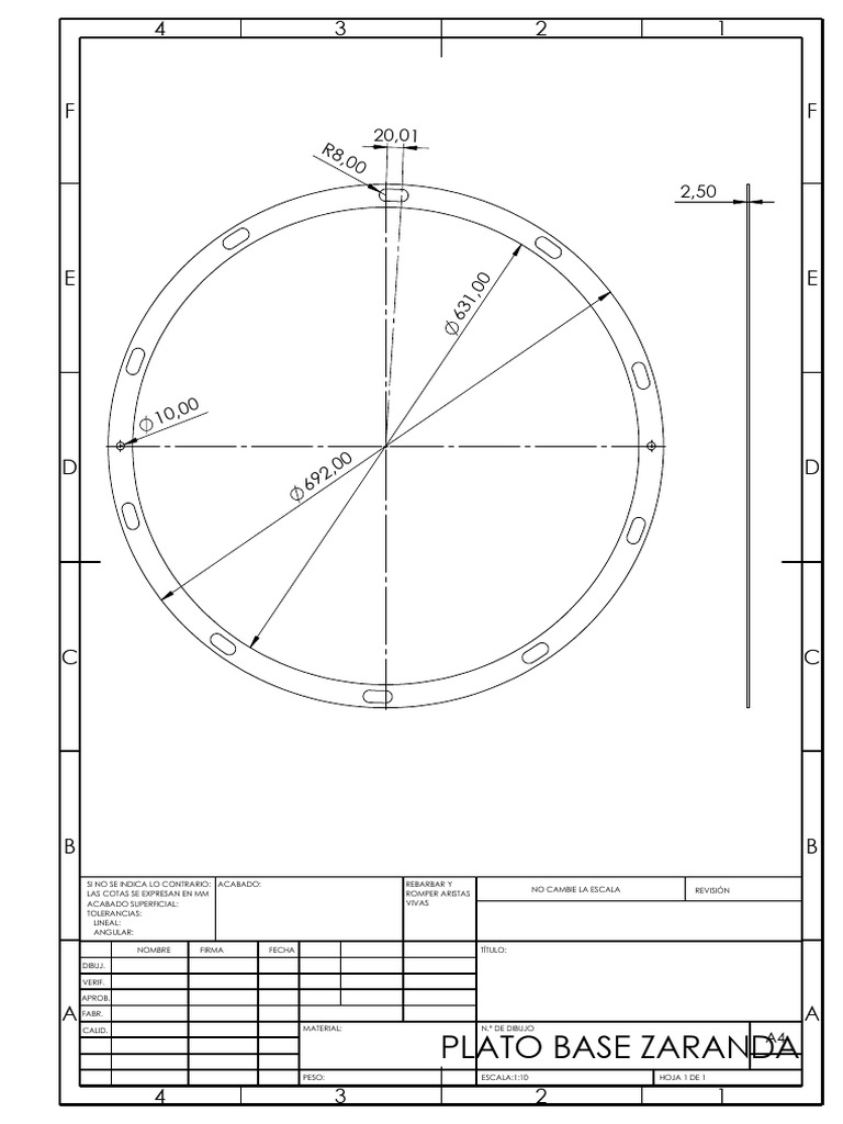 PLATO BASE ZARANDA - Hoja1 | PDF