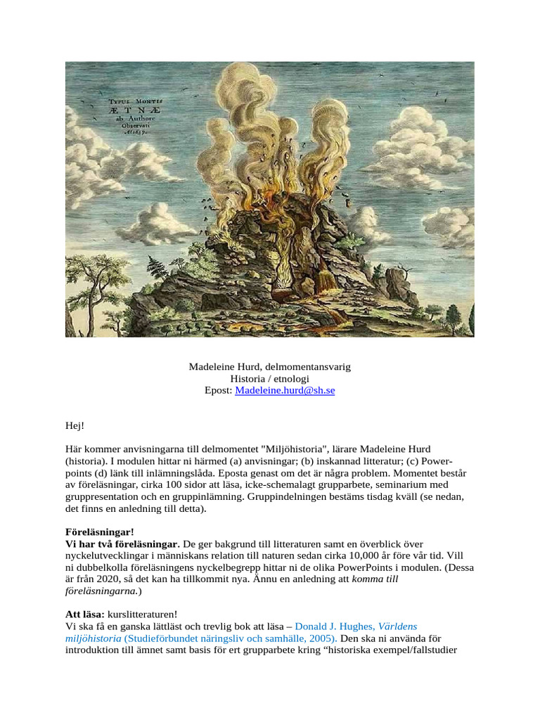 Introduktion till momentet Miljöhistoria, momentmanual ht 2023 | PDF Introduktion till momentet Miljöhistoria, momentmanual ht 2023 | PDF