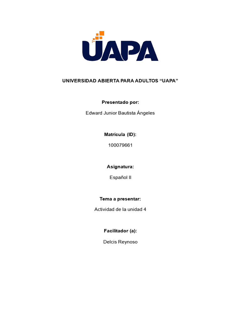 Tarea4 Espanol2 | PDF | Aprendizaje
