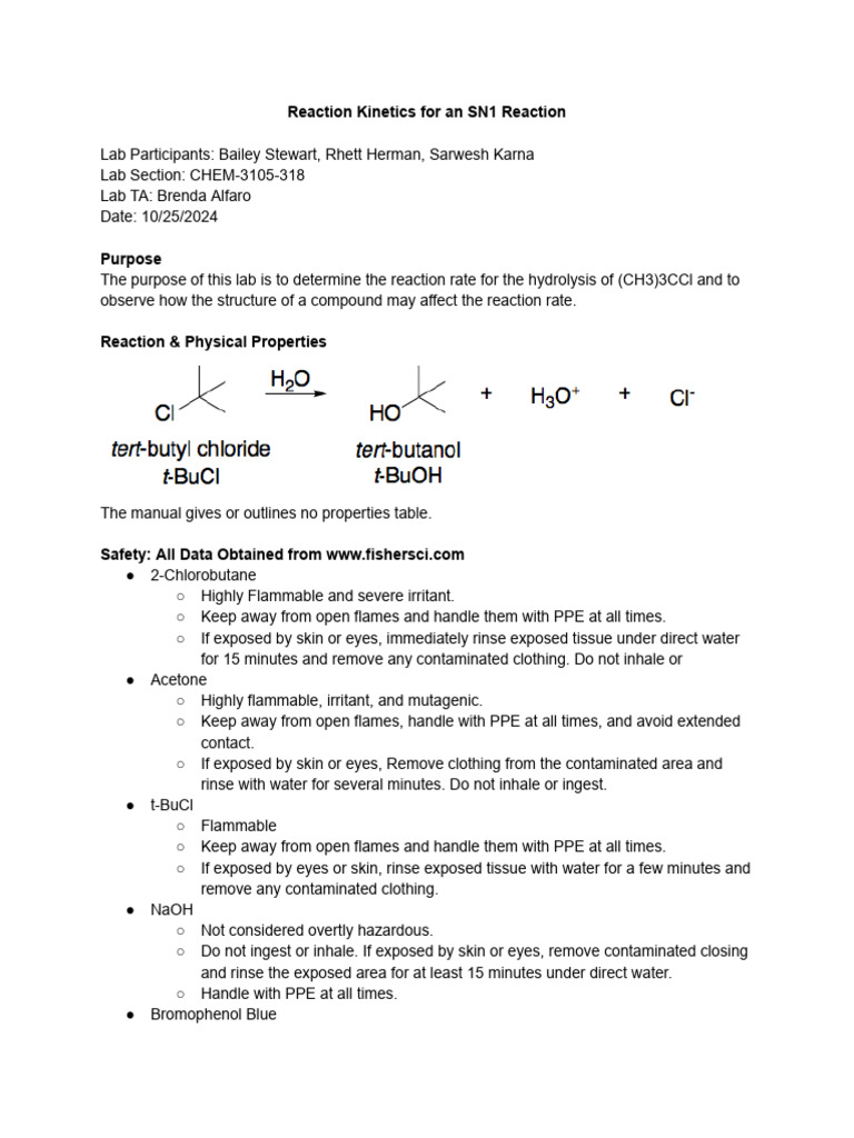 OCHEM Lab 8 (1) | PDF | Chemical Reactions | Unit Processes