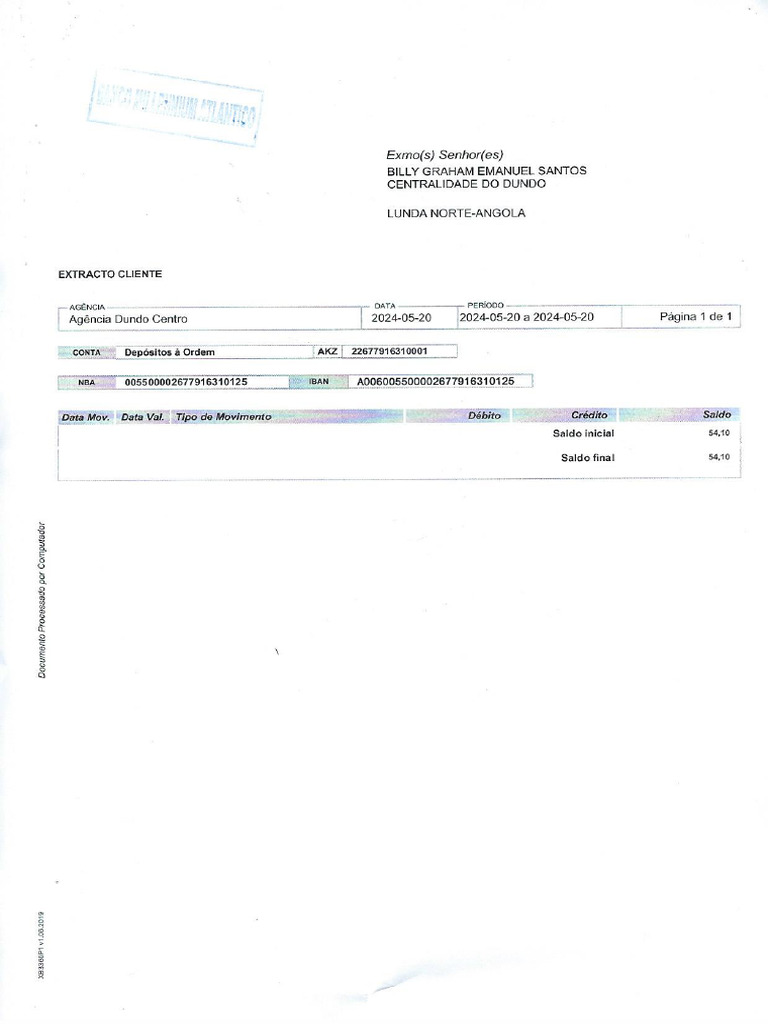 Extrato Bill | PDF