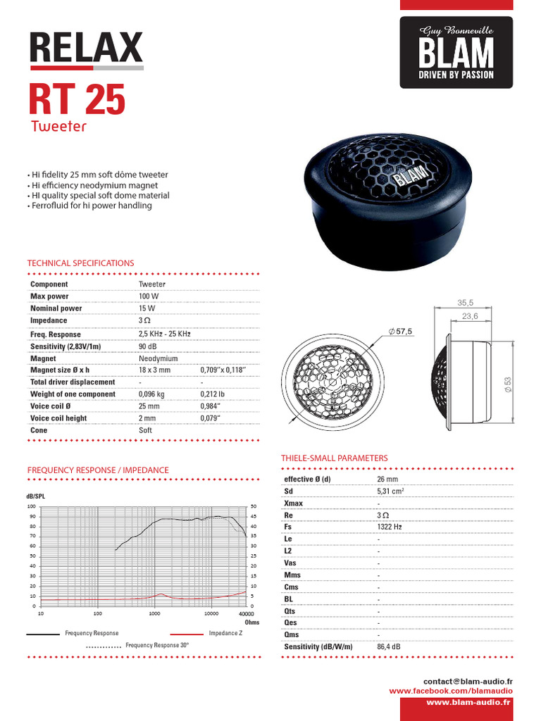 Tweeter Technical Specifications | PDF | Telecommunications Engineering ...