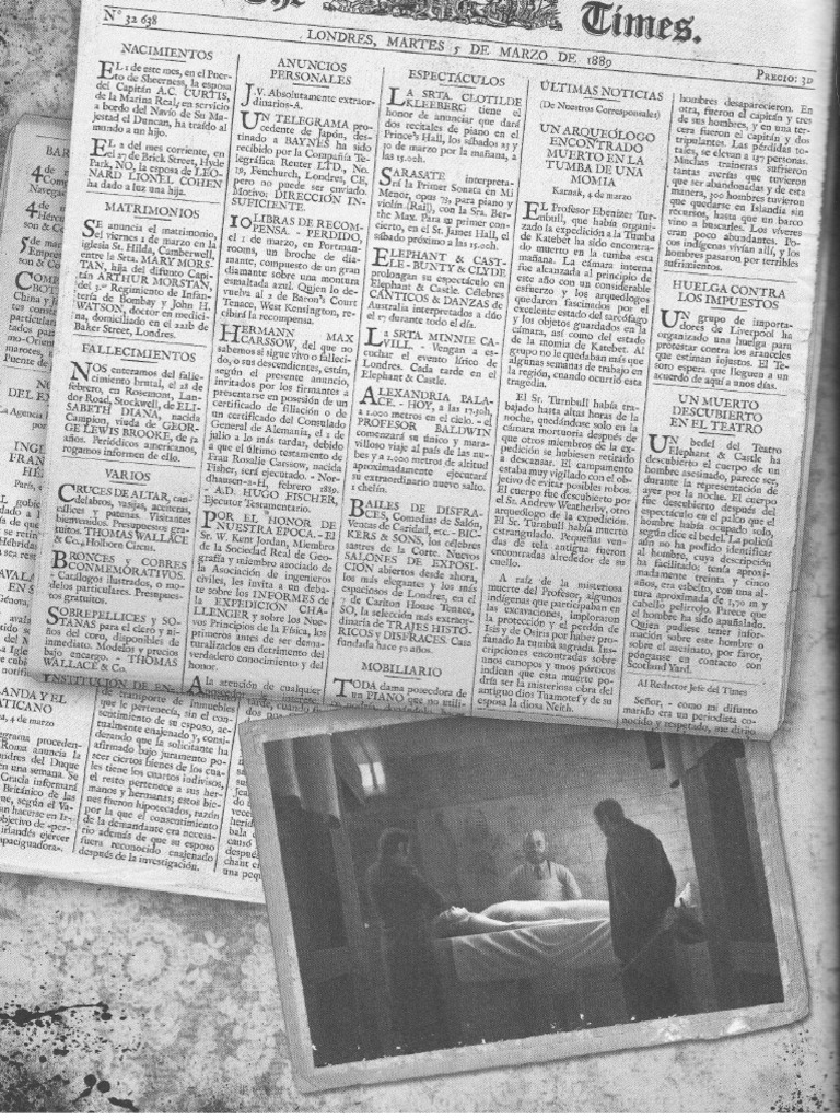 Caso 05 El Muerto Misterioso - 5 de Marzo de 1889 | PDF