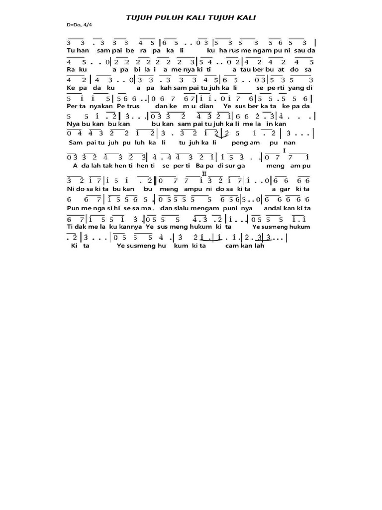 Tujuh Puluh Kali Tujuh Kali | PDF