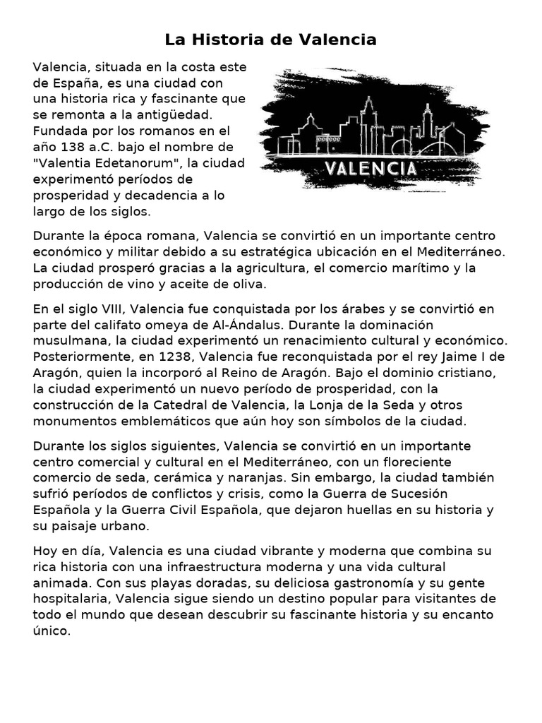 Historia y Evolución de Valencia | PDF | España | Al Andalus