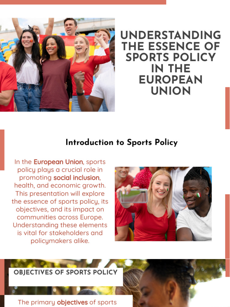 Understanding The Essence of Sports Policy in The European Union | PDF