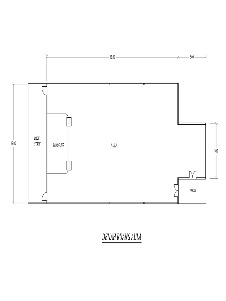 Denah Aula Untuk Ac | PDF