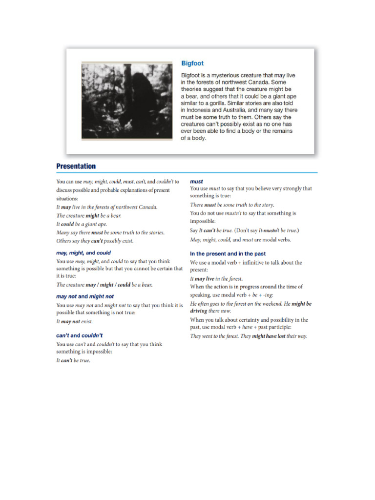 Modals in Present | PDF