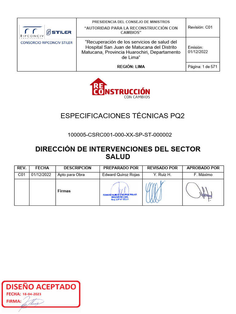100005-CSRC001-000-XX-SP-ST-000002 | PDF | Hormigón | Cemento