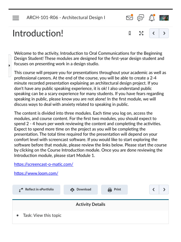 Introduction! - ARCH-101-R06 - Architectural Design I | PDF