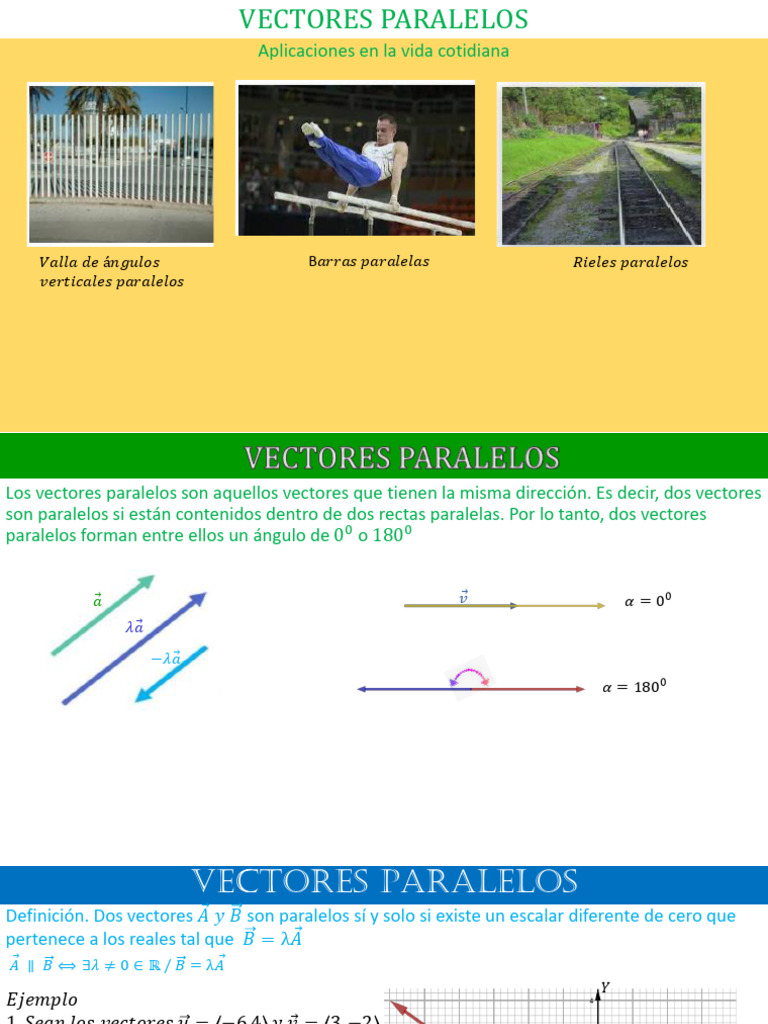 Vectores Paralelos y Ortogonales | PDF | Vector Euclidiano | Ortogonalidad