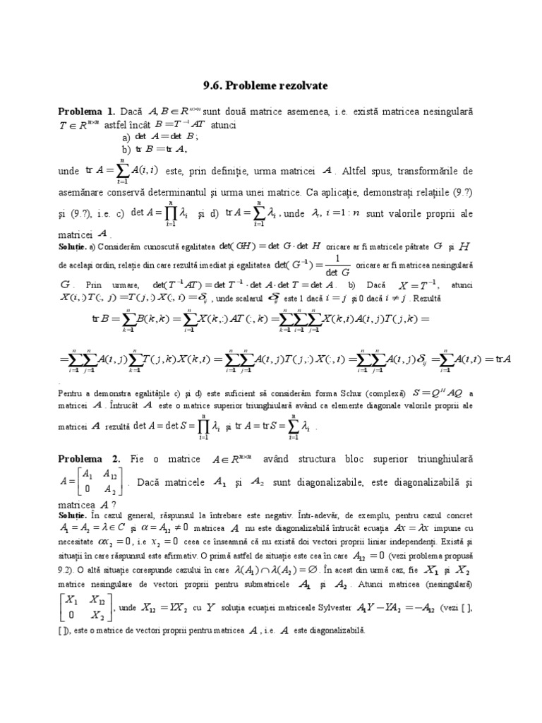 Probleme Rezolvate Metode Numerice | PDF