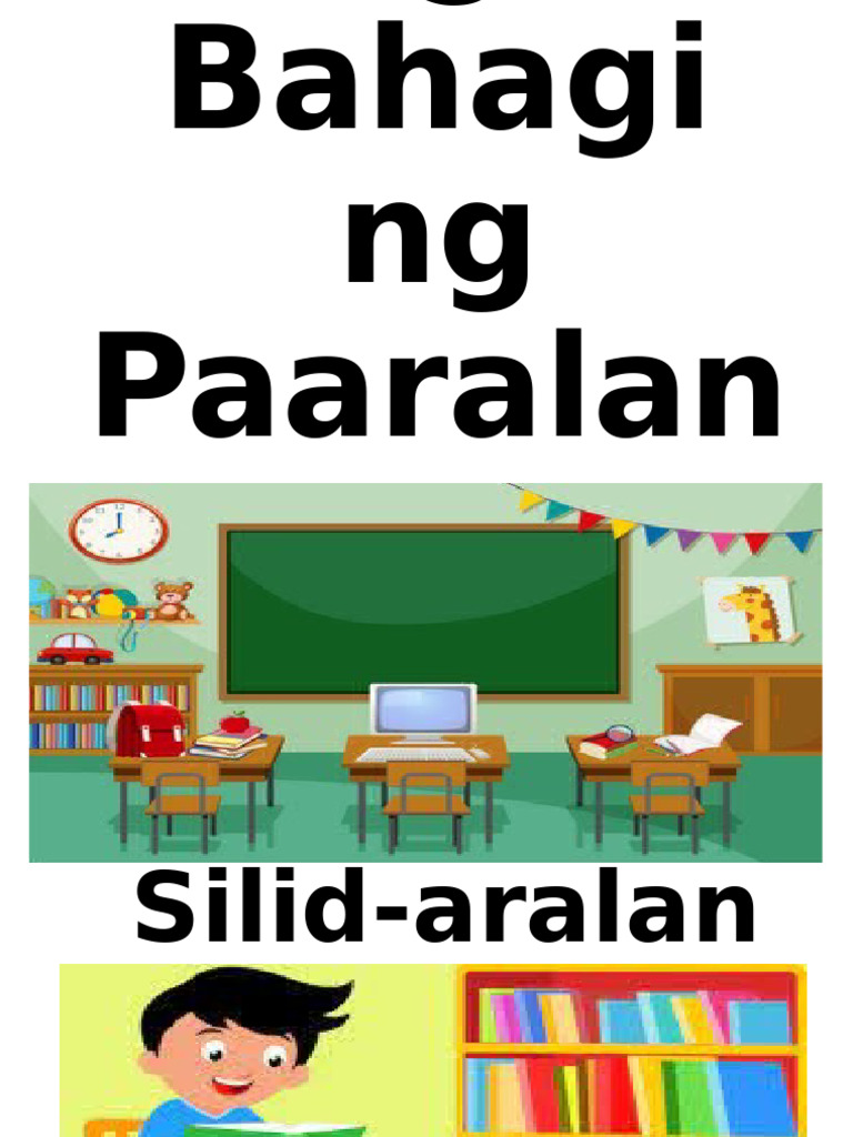 Mga Bahagi NG Paaralan (Larawan) | PDF