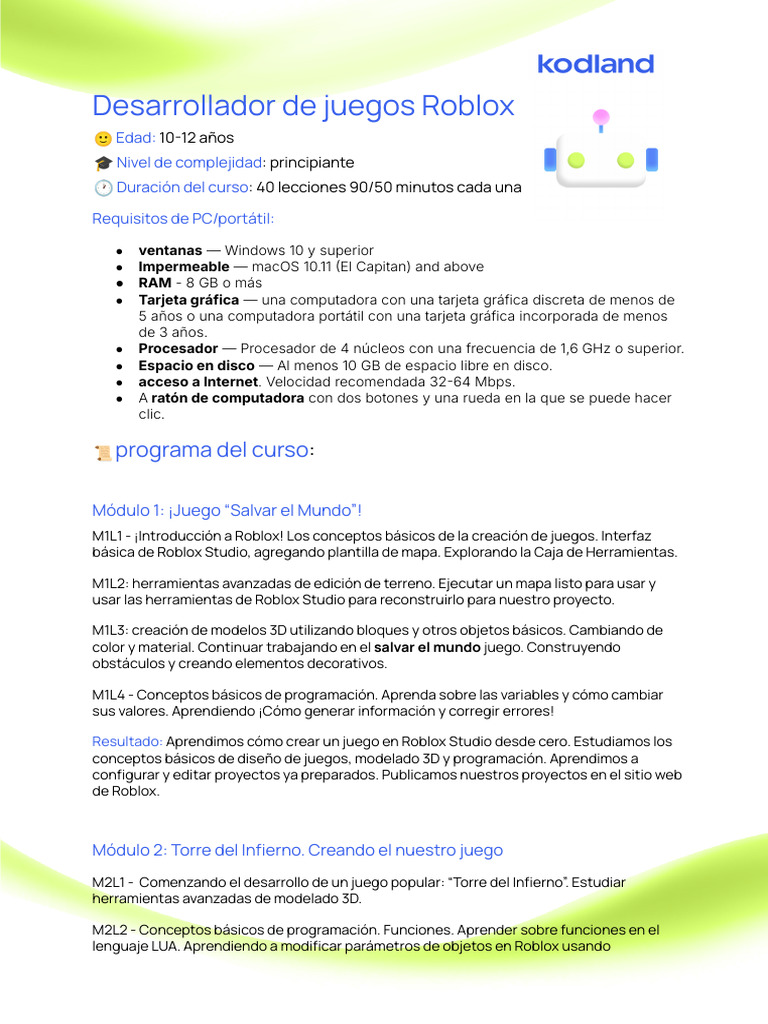 Plan Roblox | PDF | Interfaces gráficas de usuario | Programación de ...
