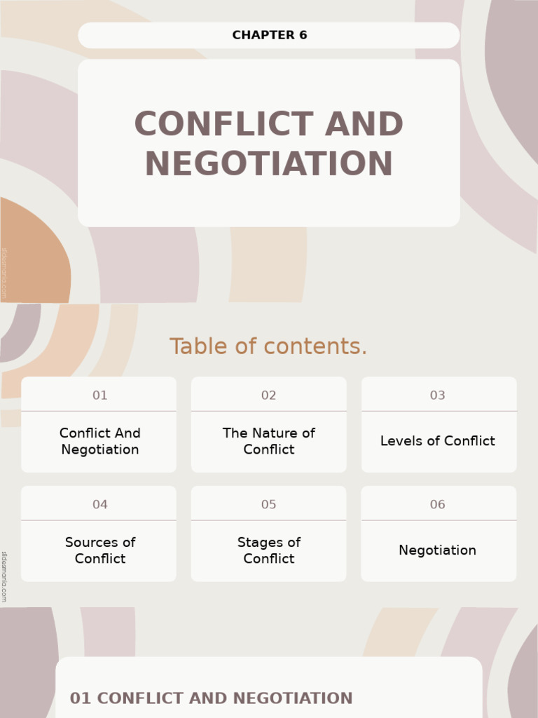 Understanding Conflict and Negotiation | PDF | Negotiation | Conflict ...