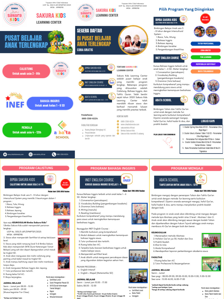 Brosur Lipat 3 - All Program | PDF