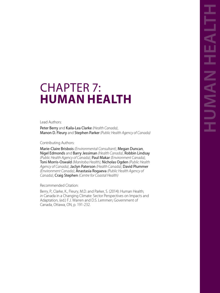 Chapter7-Human-Health_Eng | PDF | Air Pollution | Particulates