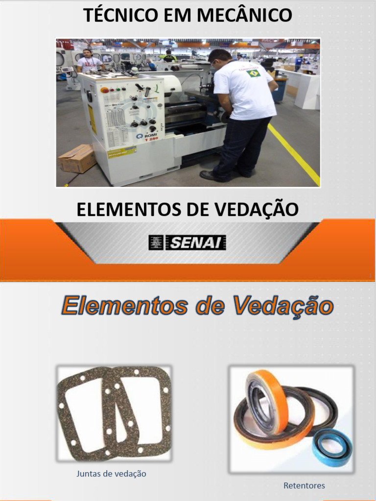 1.4 - Elementos de Vedação | PDF | Pressão | Materiais