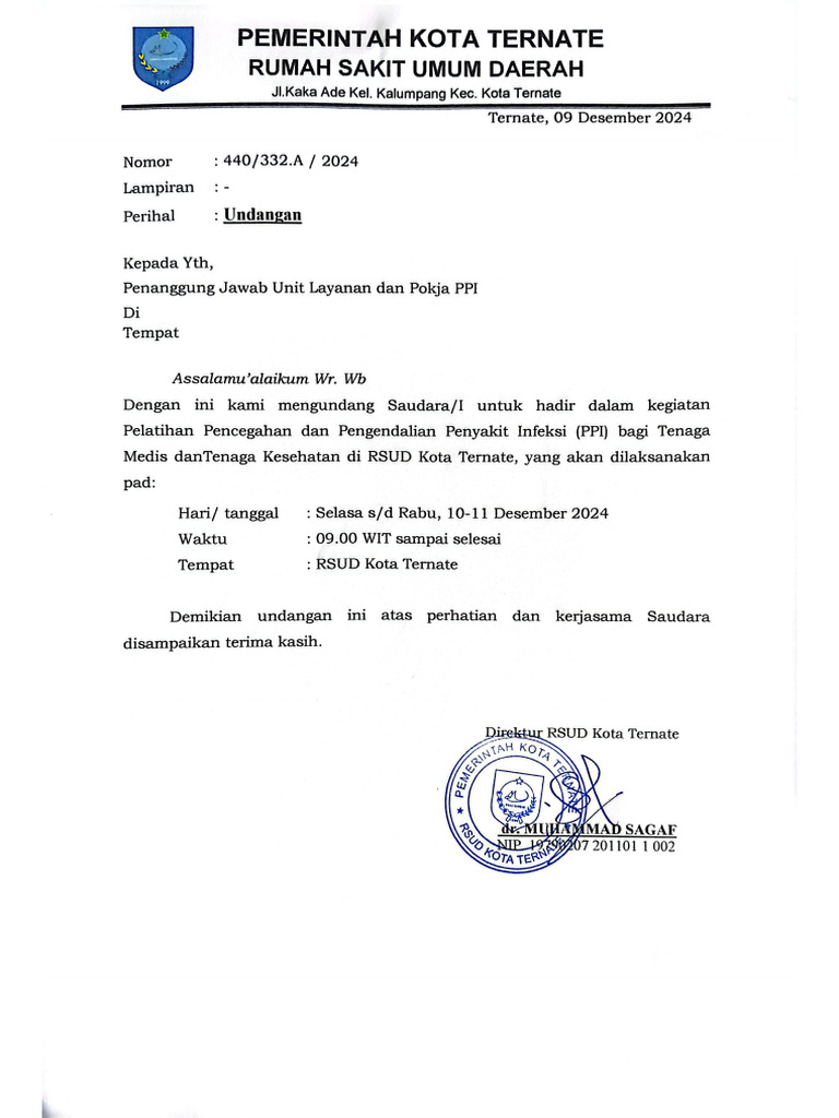 Undangan Peserta | PDF