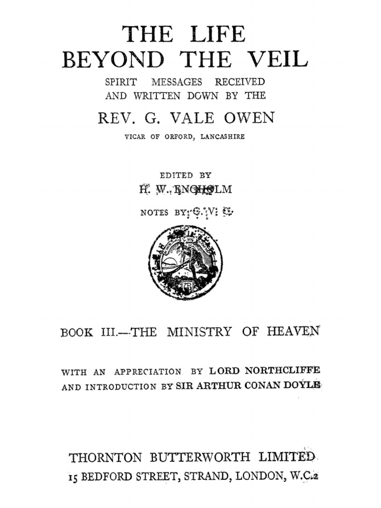 Vale Owen - The Life Beyond The Veil. Vol 3. The Ministry of Heaven | PDF