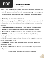Classroom Rules: The LISTEN Acronym | PDF