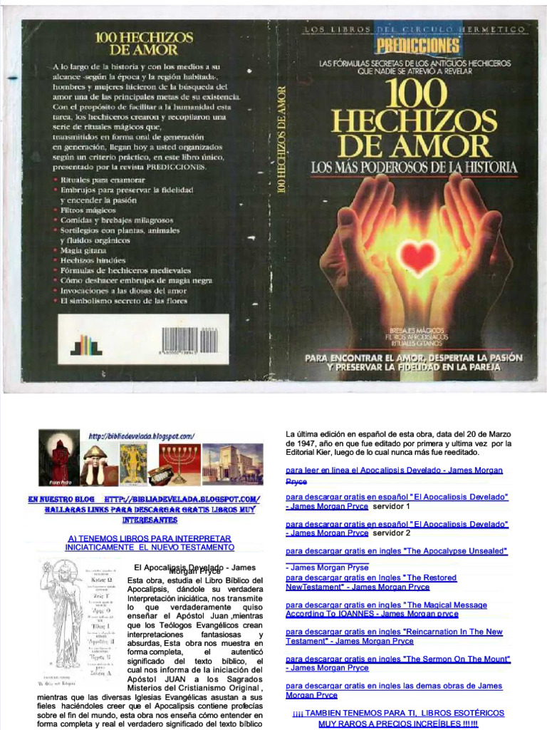 PDF 100 Hechizos de Amor Compress | PDF | Religiones religiosas | Antropología cultural