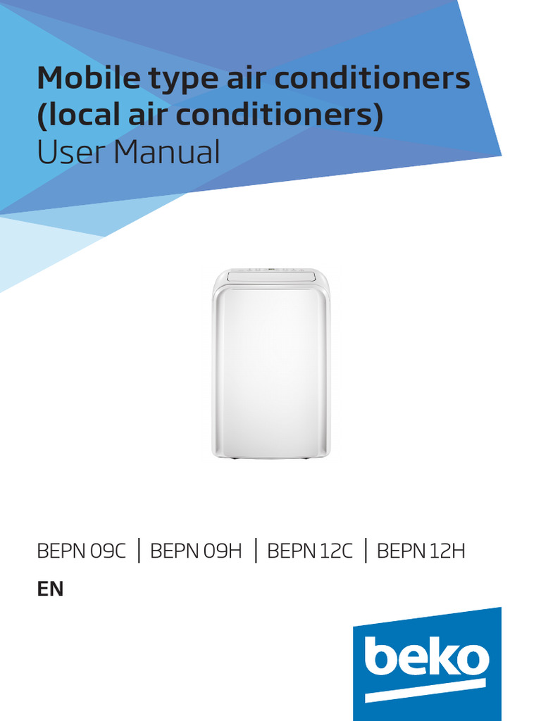 Beko Mobile Air Conditioner Manual | PDF | Air Conditioning | Waste