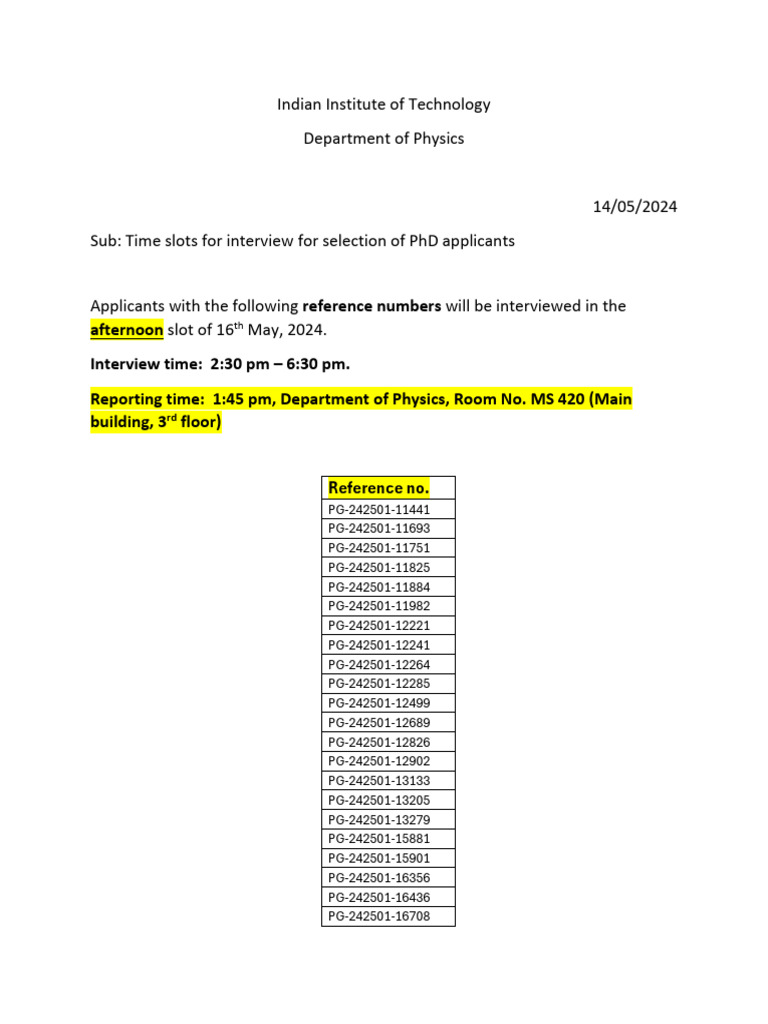 16th May 2024 (Afternoon) | PDF
