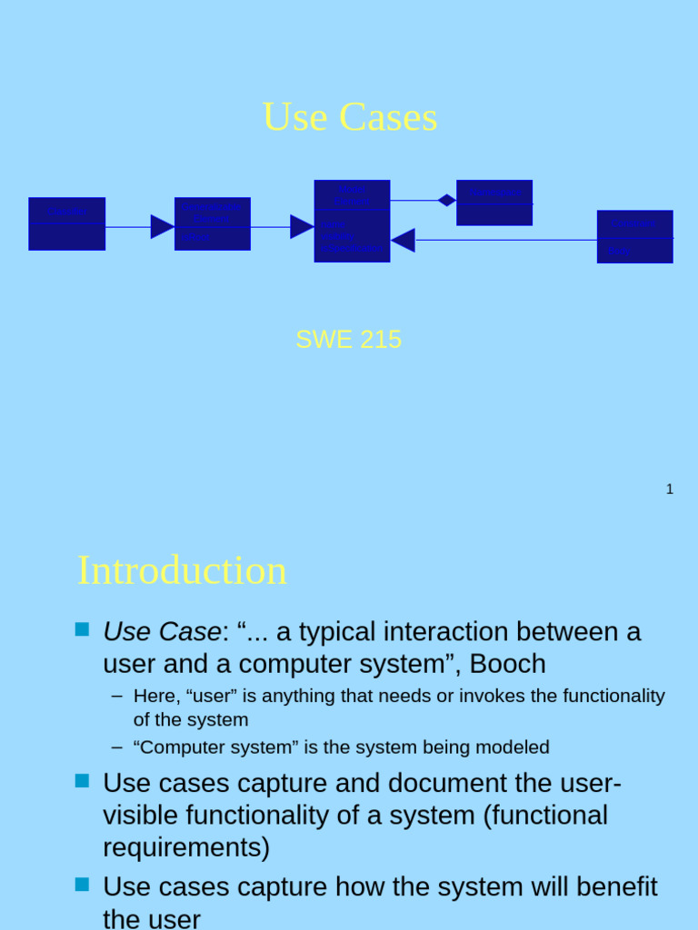 1 BasicUseCases | PDF | Use Case | Systems Architecture
