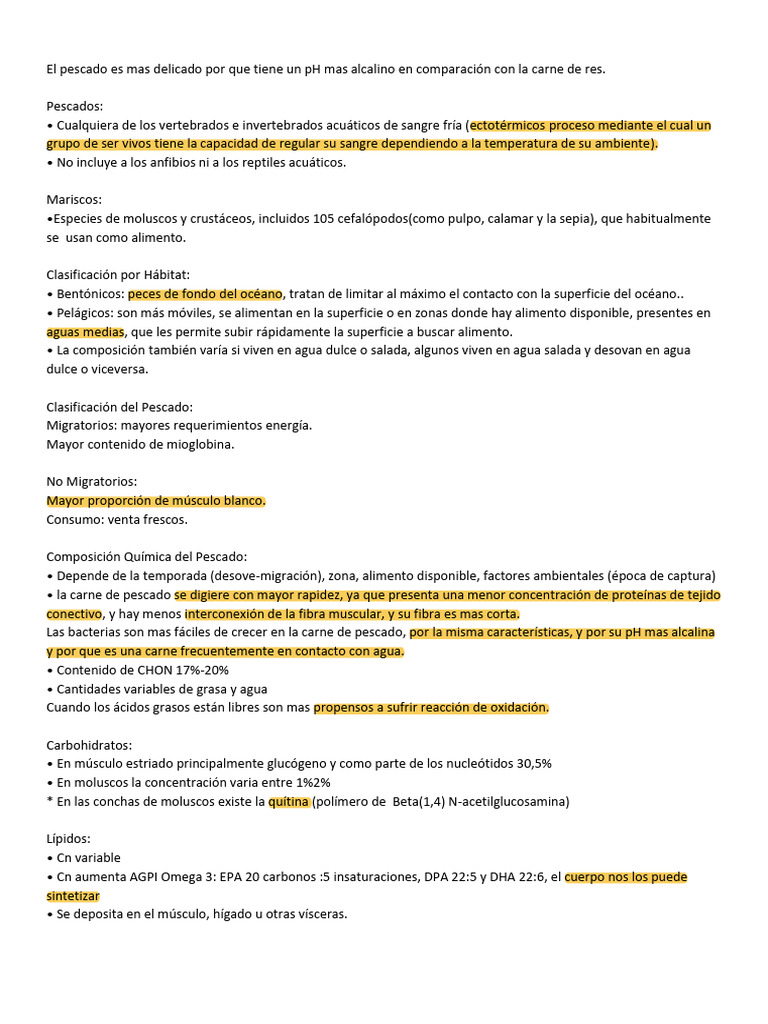Broma 2 Resumen de Pescado | PDF | Carne | Proteínas