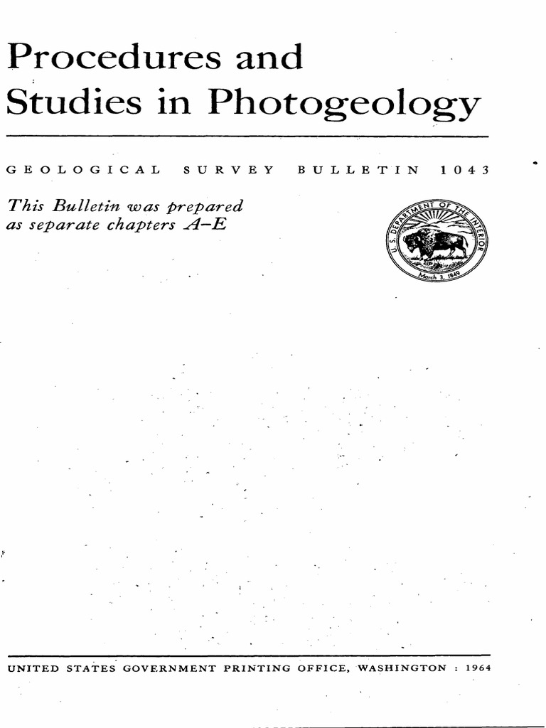 Photogeology Procedures Guide | PDF